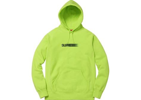 Motion Logo Hoodie Size Large Acid Green Only Rsupreme