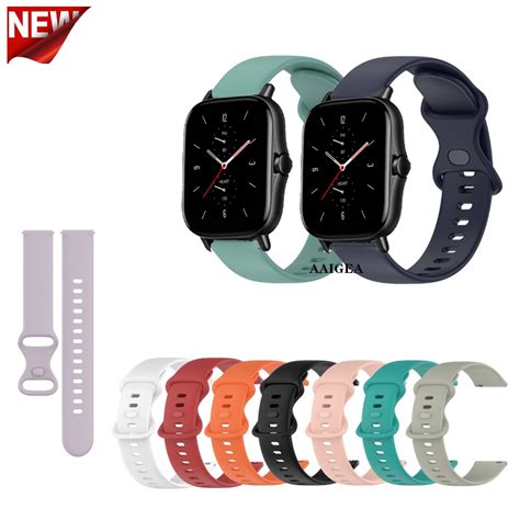 Correa De Silicona Suave De 20 Mm Para Huami Amazfit GTS 2 2e GTS2 Mini GTS3 Bip Lite S U Pro