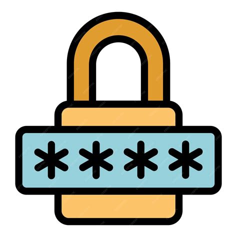 Premium Vector Padlock Secure Icon Outline Vector Screen Phone Factor Verification Color Flat