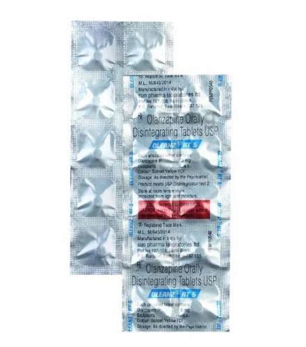 Oleanz Rt 5 Tablet At Rs 110stripe एंटीसाइकोटिक दवा In Nagpur Id 2854741524233