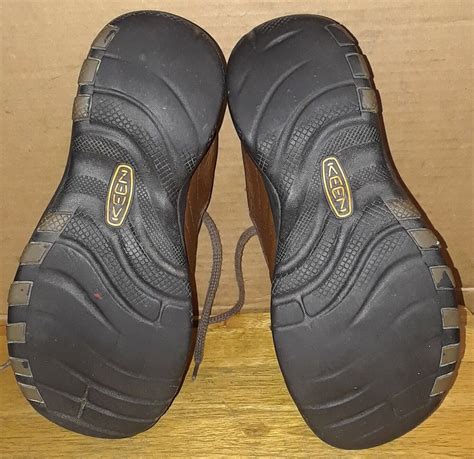 Keen Lace Up Sm 0809 Mens Low Brown Leather Hiking Trail Shoes Sz 95