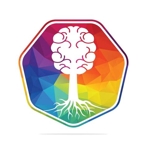 Premium Vector Brain Tree Roots Concept Design Tree Growing In The