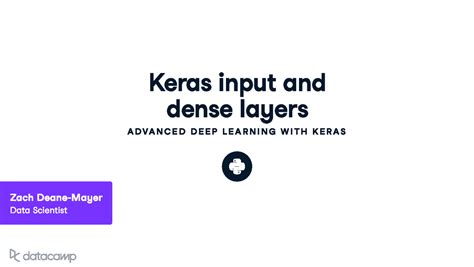 Chapter 1 From Datacamp Keras Input And Dense Layers A D Va N C E D