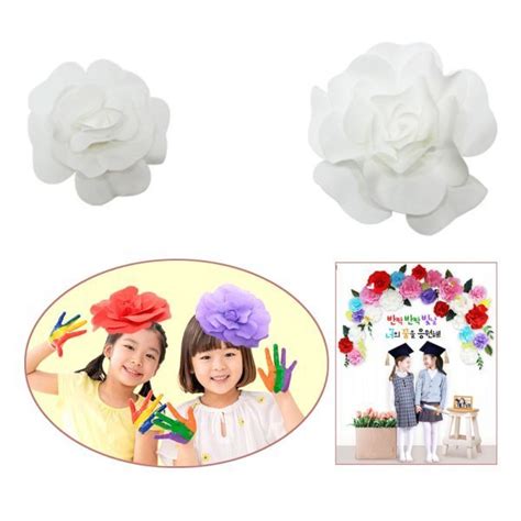 인팍쇼핑 Eva소재 포토존 조화 장식 20cm 왕꽃 만들기 교구 체험학습 공작재료 초등학교 초2 완구