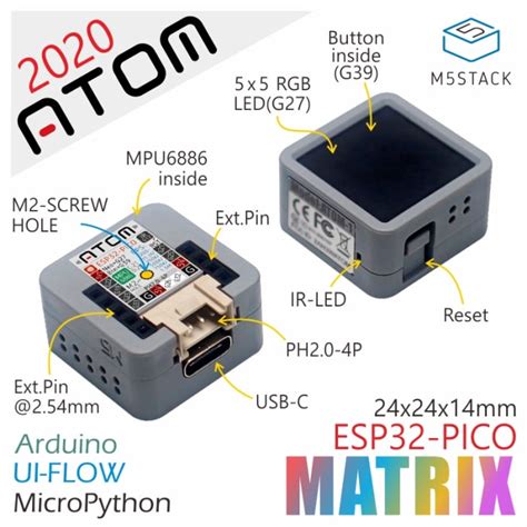 C008 B M5Stack M5Stack ATOM Matrix 32 Bit MCU Development Kit C008 B