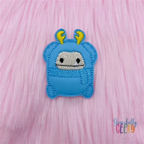 Squish Yeti Feltie Ith Embroidery Design 4x4 Hoop And Larger