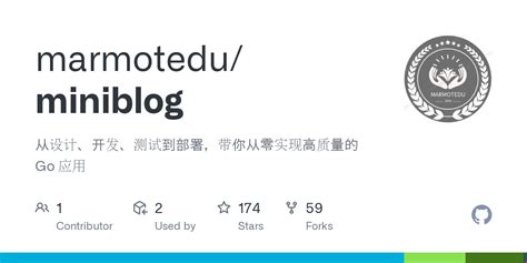 Miniblog Readme Md At Master Marmotedu Miniblog Github