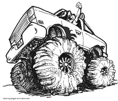 Free Printable Monster Truck Coloring Pages
