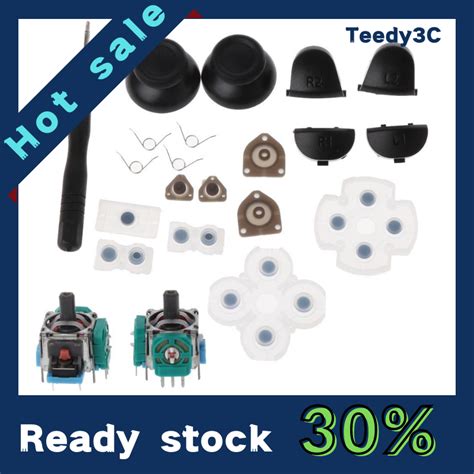 L1 R1 L2 R2 Trigger Buttons 3d Analog Joysticks Thumb Sticks Cap