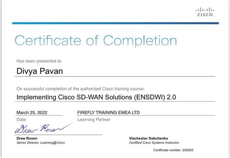 Divya Pavan On Linkedin Technology Training Learning Careerdevelopment Sdwan