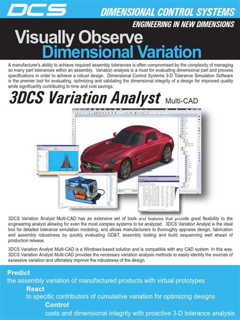 3dcs Variation Analyst Mc Pdf Pdf Simulation Engineering Tolerance
