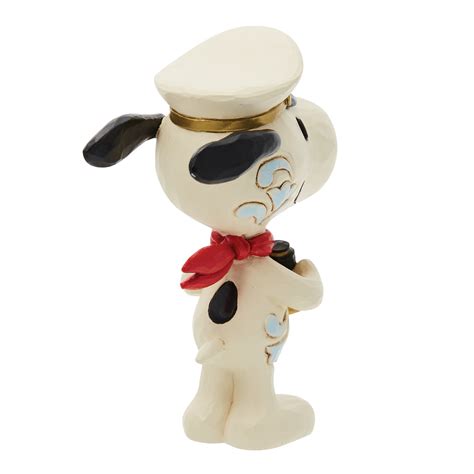 Jim Shore Peanuts Mini Snoopy Sailor Captain Figurine Sparkle Castle