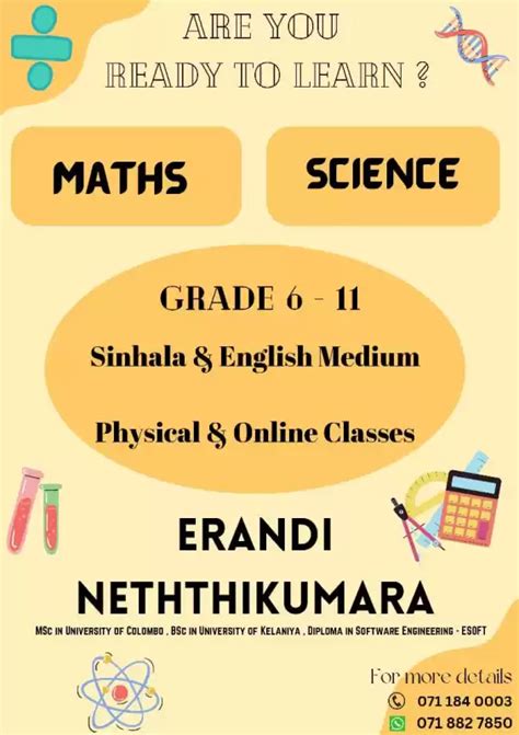 Grade 6 11 Science Maths Ict English Medium Sinhala Medium Local Syllabus Cambridge