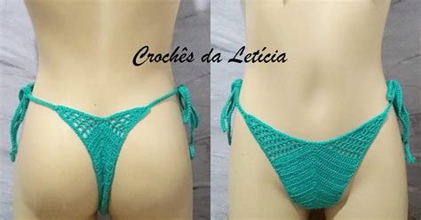 Crochês Da Letícia Biquíni De Crochê Com Passo A Passo Atualizado