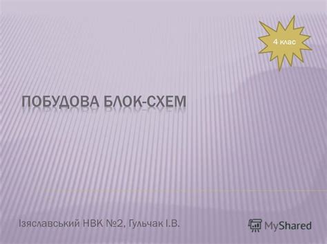 Презентация на тему Ізяславський НВК 2 Гульчак І В 4 клас ПОЧАТОК