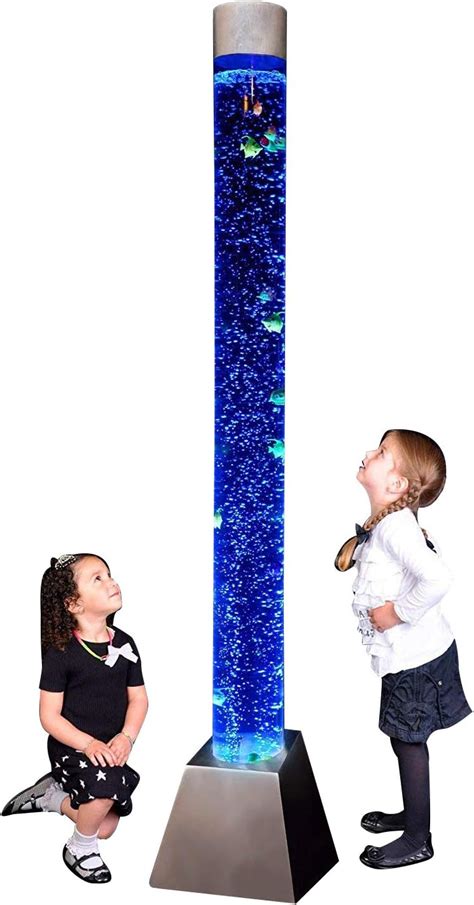 Playlearn Ft Sensory Bubble Tube App And Remote Control Fake Fish LED Colors Sturdy