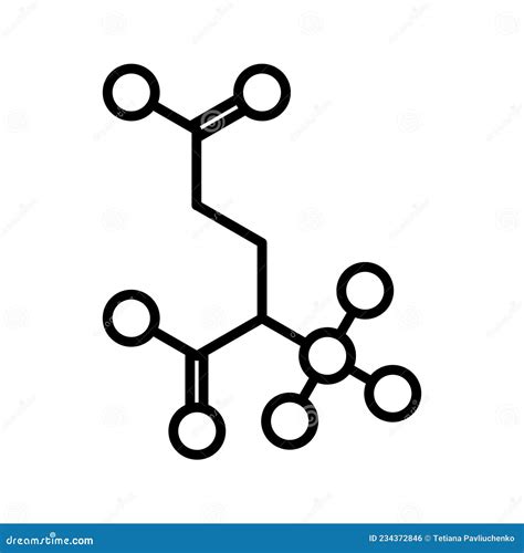 Glutamate Formula Icon Vector Illustration 234372846