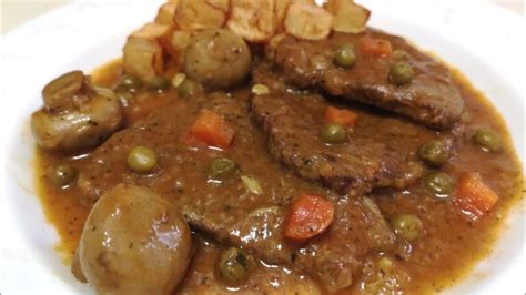Receta Tradicional De Filetes De Ternera En Salsa Al Estilo De La