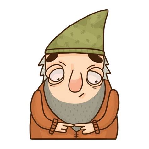 “old Grumpy Gnome” Stickers Set For Telegram