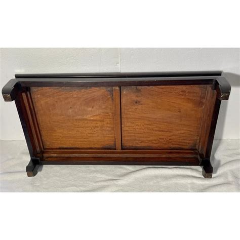 Mid 20th Century Vintage Chinese Ming Style Plain Wood Low Meditation