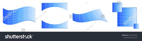 Set Gird Logo Design Element Vector Stock Vector Royalty Free