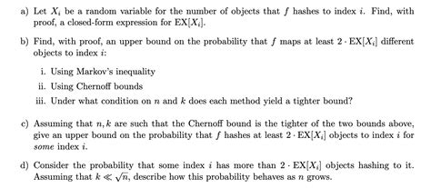 Solved A Hash Function Maps Data Objects To The Indices Of Chegg