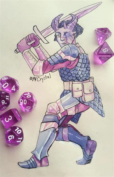 Oc Designing A Character For Every Dice Set I Own Day 14 R