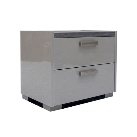 Belpasso Nightstand Beige High Rusty Brown