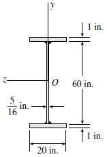 SOLVED A Welded Steel Girder Having The Cross Section Shown In The