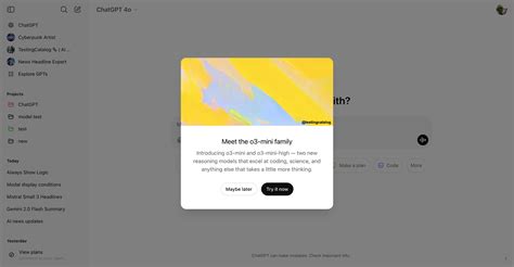 Chatgpt O3 Mini Details Leaked Before Openais Announcement