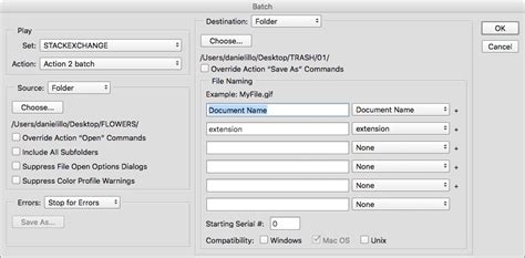 photoshop how to make batch automation save multiple images graphic