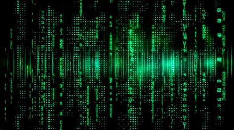 Premium Photo Data From A Digital Stream Or Binary Code On A Matrix