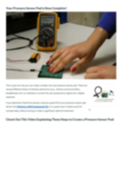 SOLUTION How To Create A Pressure Sensor Pad Studypool