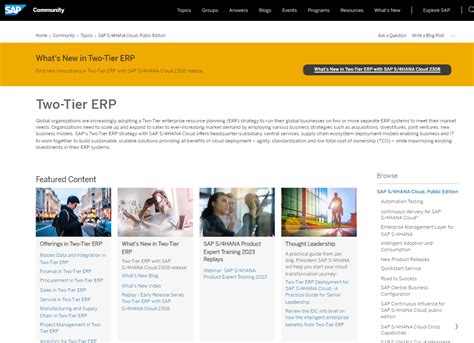 Two Tier ERP With SAP S 4HANA Cloud Public Editio SAP Community
