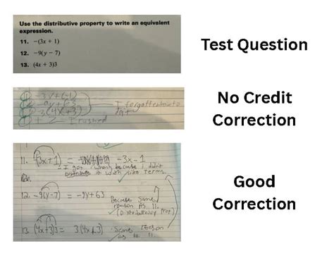 Quiz And Test Correction Instructions By Jessica Spivey Tpt
