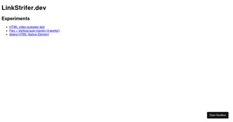Strifer Dev Codesandbox