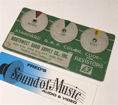 Standard Rma Resistor Color Code Guide Wheel Calculator For Resistors 1938484093