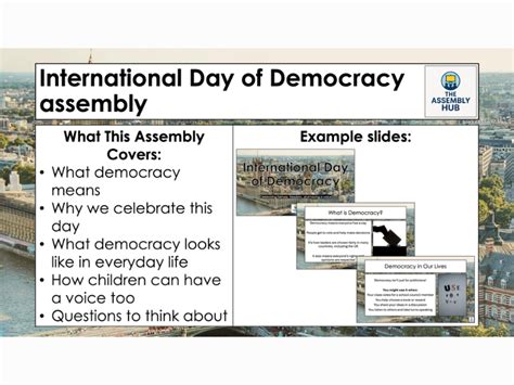 International Day Of Democracy Assembly Powerpoint Ks1 And Ks2 Primary