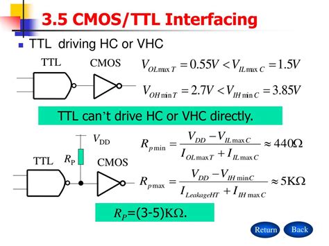 Ppt 3 5 Cmos Ttl Interfacing Powerpoint Presentation Free Download
