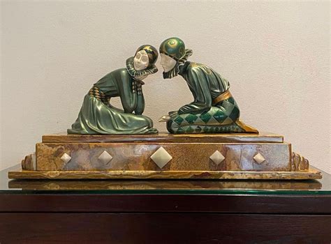 Demetre Chiparus 1886 1947 Tender Promises Circa 1925 Iapello