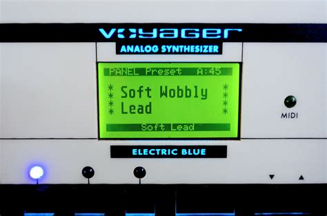 Matrixsynth Moog Minimoog Voyager Electric Blue Synth Synthesizer