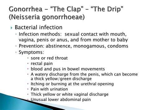 Ppt Sexually Transmitted Diseasesinfections Powerpoint Presentation