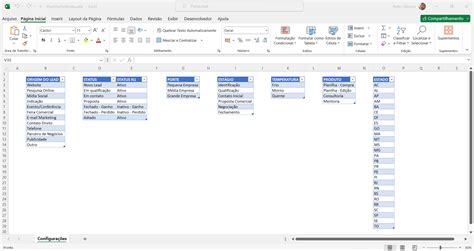 Pipeline De Vendas Planilhas Prontas Excel 365