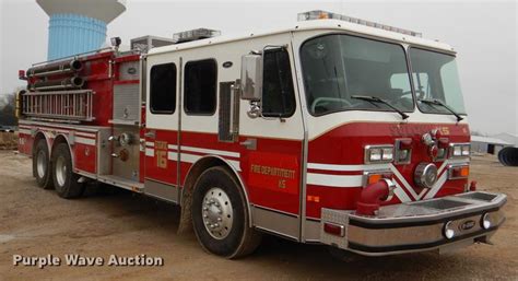 1990 E One Fire Truck In Garnett Ks Item Dd8998 Sold Purple Wave