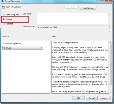 Disable Autorun Autoplay In Windows 7