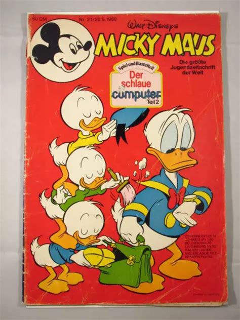 MICKY MAUS NR 21 Comic 1980 Mit Beilage Mit Schnipp Walt Disney