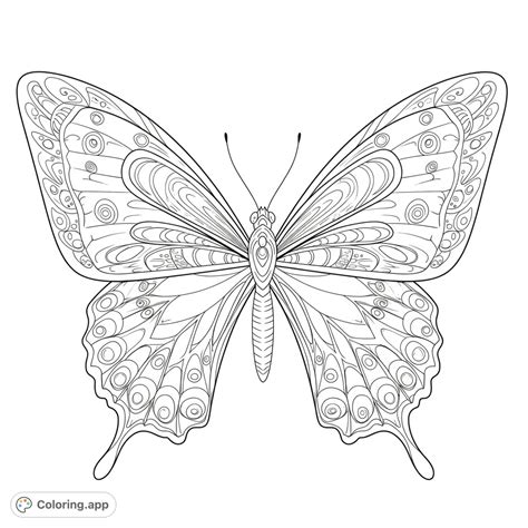 Intricate Butterfly Wing Patterns Coloringapp