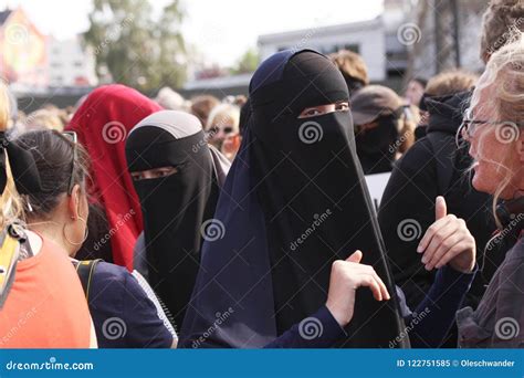 Muslim Women Protest At Demonstration Against Danish Legislation That