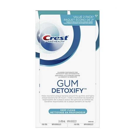 Crest Gum Detoxify Fight Gingivitis Deep Clean Fluoride