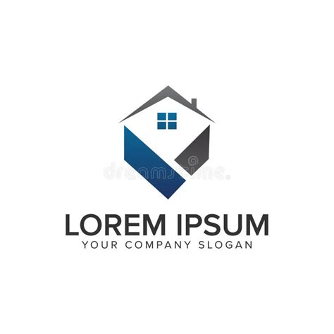 Logotipo Dos Bens Imobili Rios Molde Do Conceito De Projeto Do Logotipo